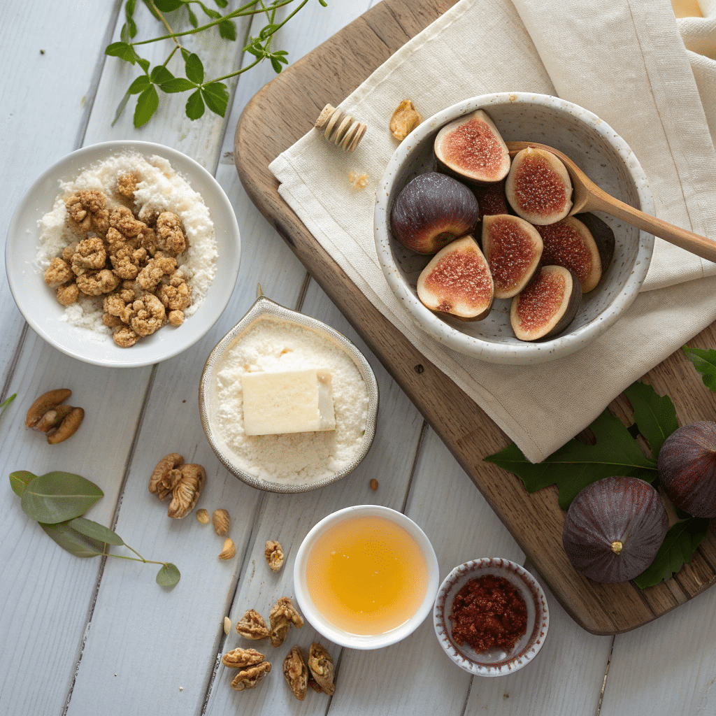 Fig and Walnut Tart Recipe – Easy Rustic Dessert